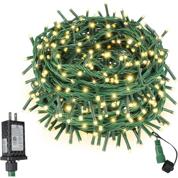 Extra Long Christmas Decorative Outdoor String Light 197 600LED 8 Modes ...