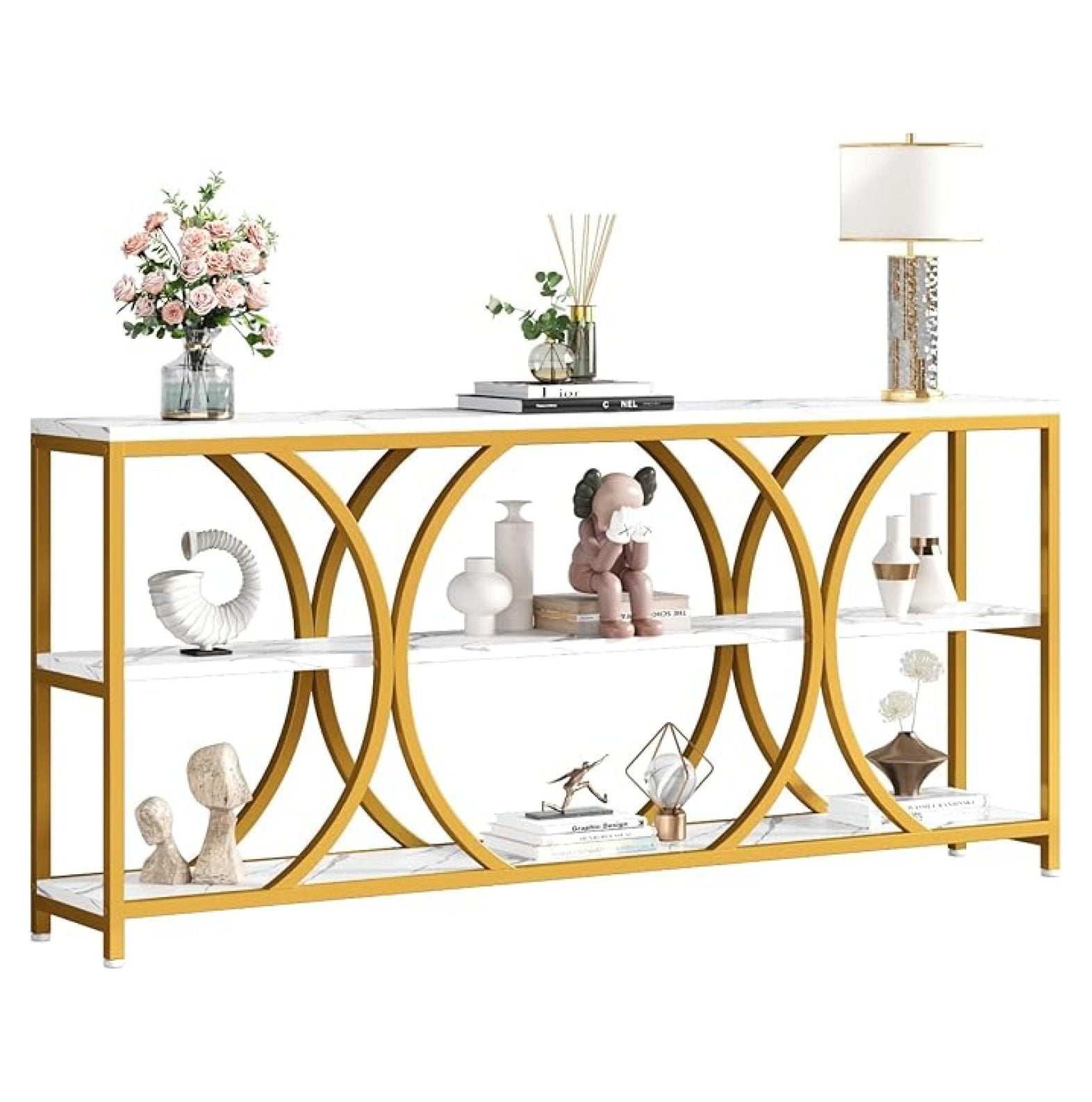 Extra Long Console Table, 70.8 Inch Entryway Table with Storage - Sofa ...