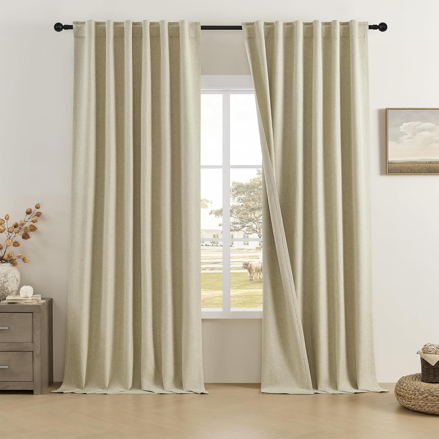 Extra Long Curtains 120 Inches Long for Living Room 2 PanelsHeavy-Duty ...