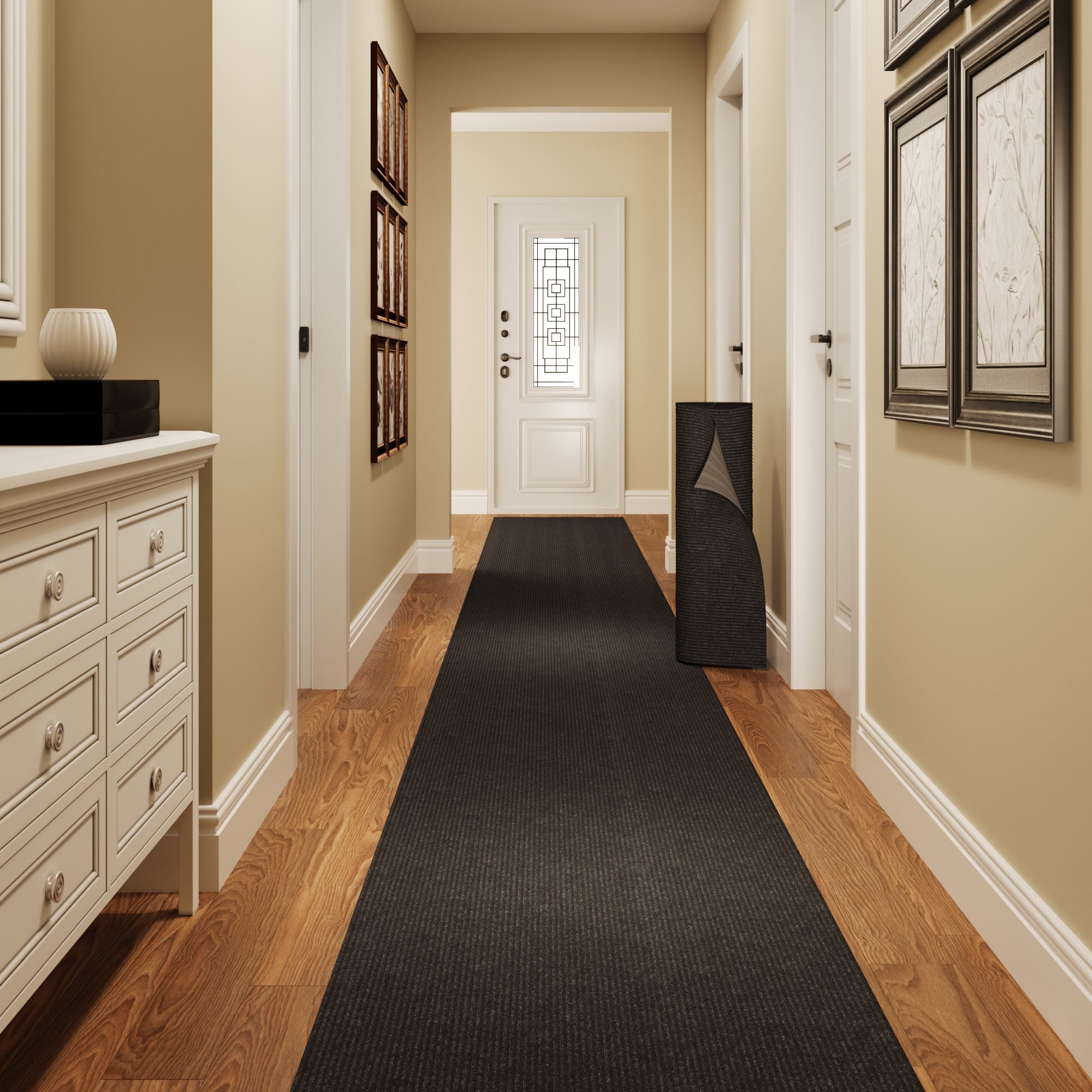 Custom-Cut Utility Runner Rug – 24 in X 10 ft (Extra-Long Lengths up to ...