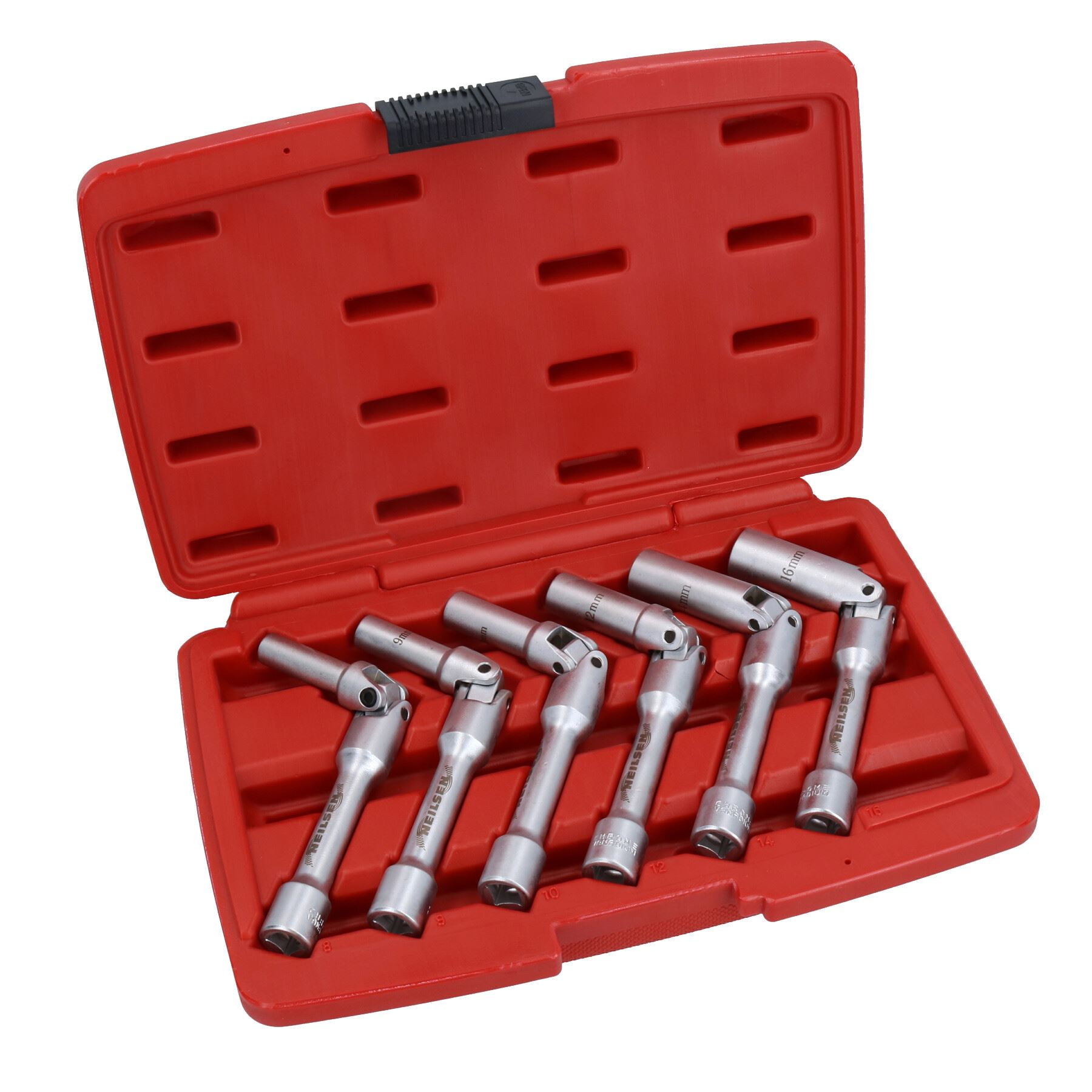 Extra Long Diesel Glow Plug Socket Set Universal Joint 8-16mm Removal 3 ...