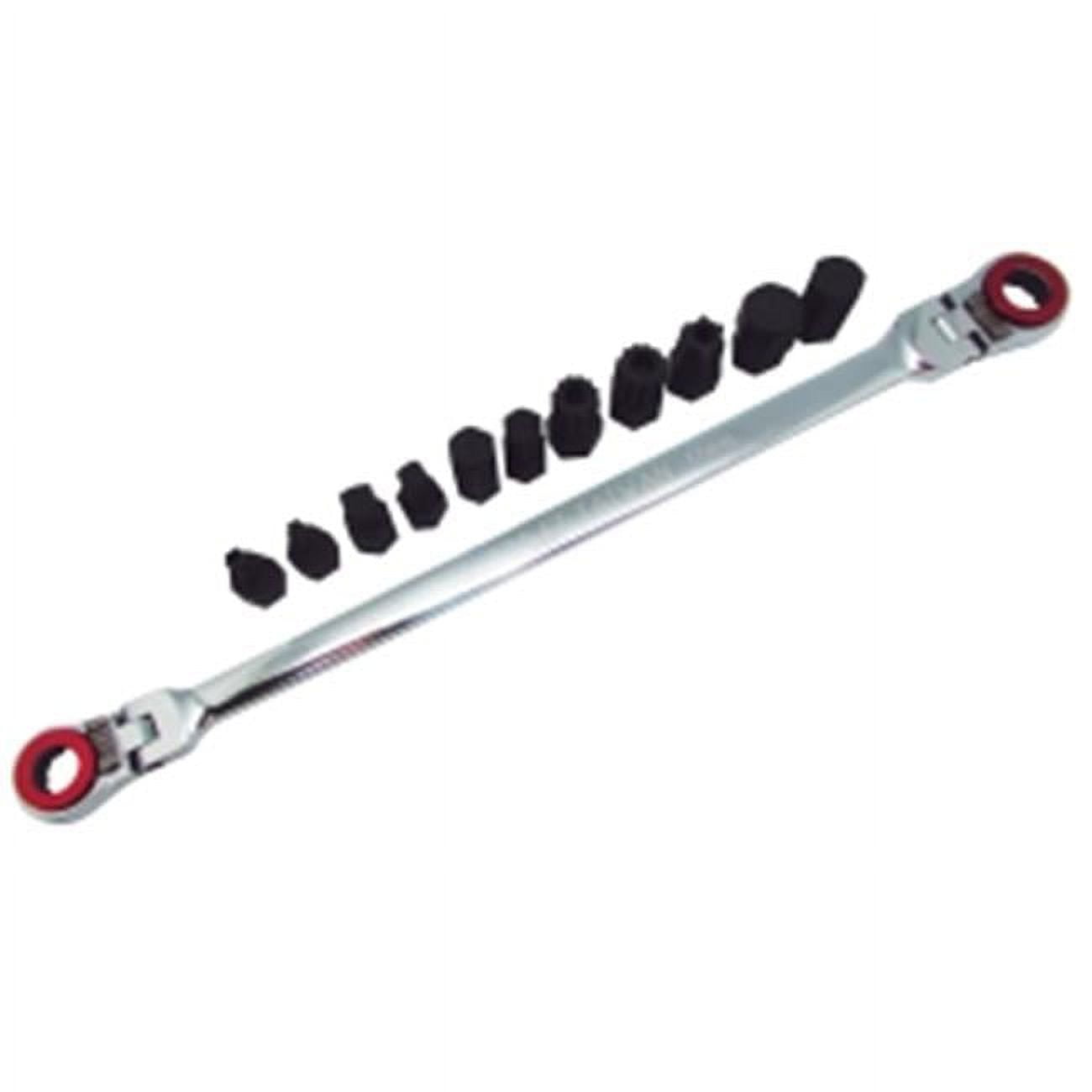 Extra Long Double Box Flex & Rev Ratchet Wrench Set - 12 Piece ...