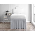 Extra Long Full XL Ruffled Bed Skirt – 30-Inch Drop, Soft 100% ...