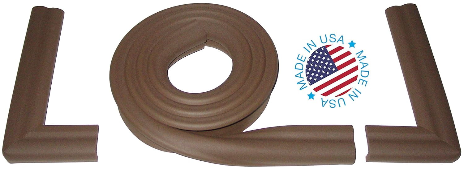 Extra Long Hearth Cushion | Made in | Brown | 14.33 Ft of Padding ...