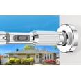 Extra Long Heavy Duty Tension Curtain Rod 41 to 118 Inches Silver 1.26 ...