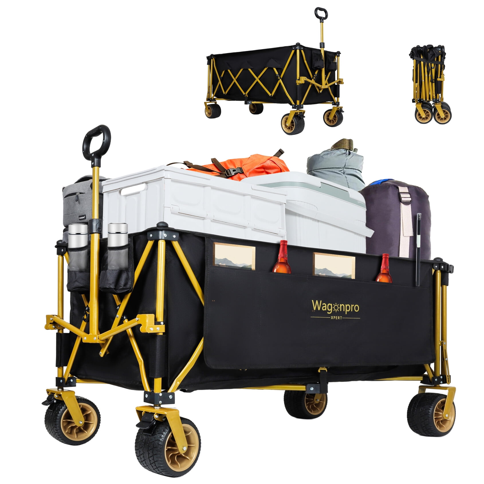 Extra Long Heavy Duty Utility Wagon with Tailgate 67.5 Inch Capacity ...