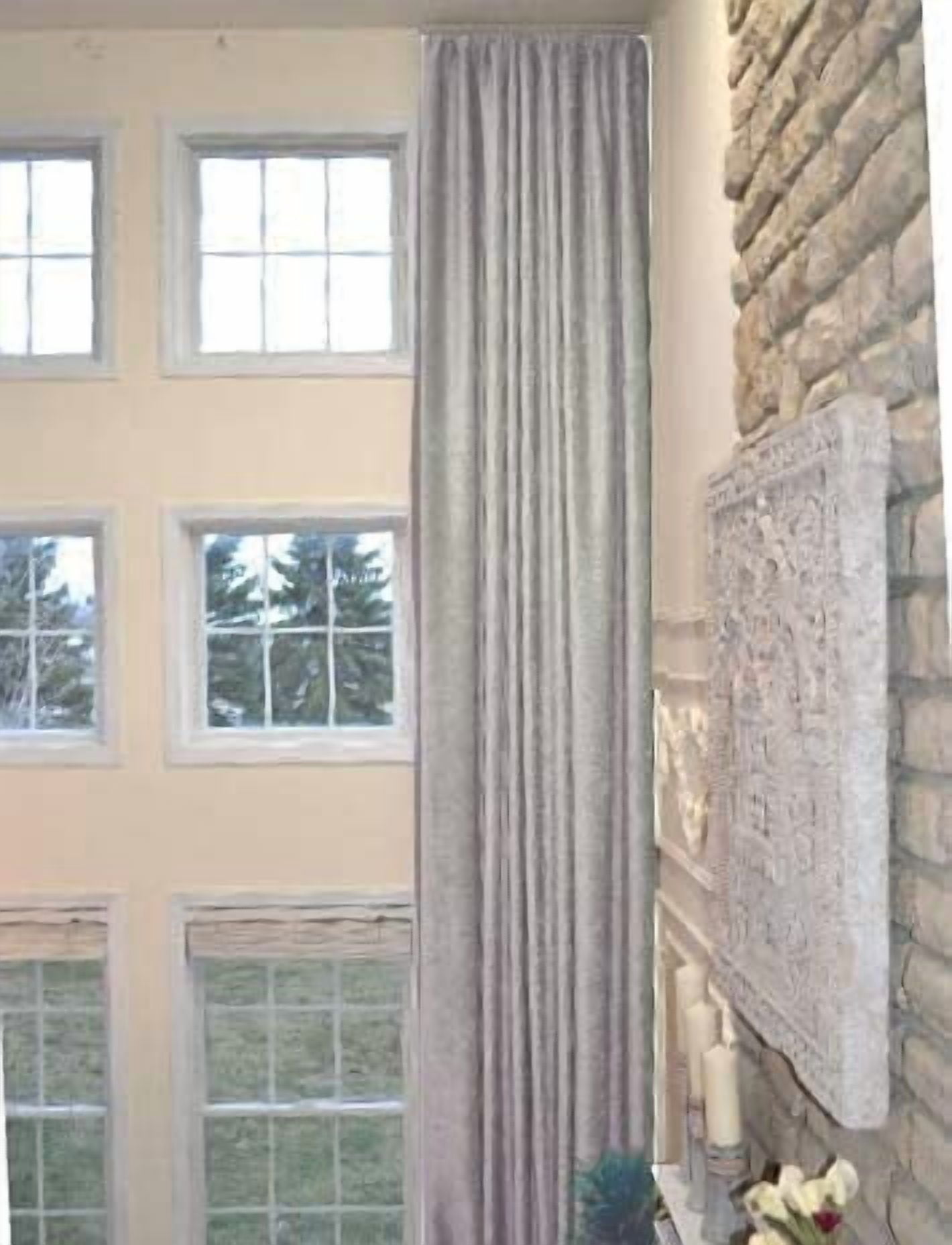 Extra Long Heavy Thick Luxury Velvet Curtain Made drape12-24 feet 2 ...