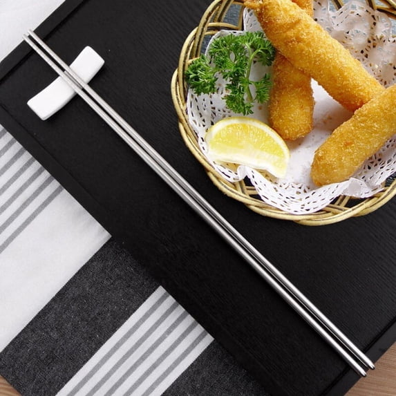 Extra Long Japanese Hot Pot Chopsticks, Stainless Steel Cooking Frying ...