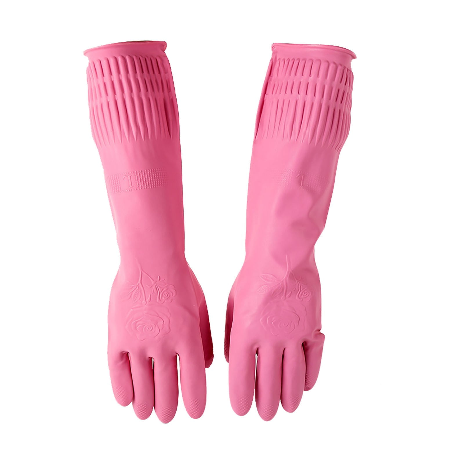 Extra Long Kitchen Dish Washing Cleaning Household Gloves Gloves 1000 ...