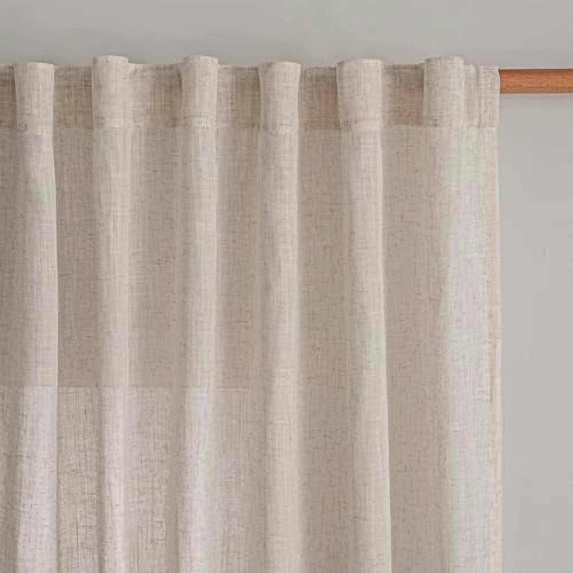 Extra Long Linen Curtains for Living Room, Soft Boho Window Curtain ...