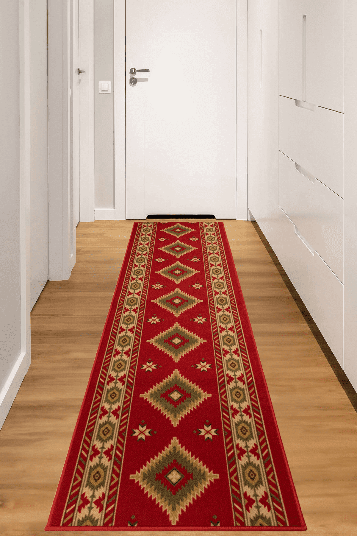 Extra-Long Low Pile Runner Rug Skid Resistant Backing Rug Runner Orient ...