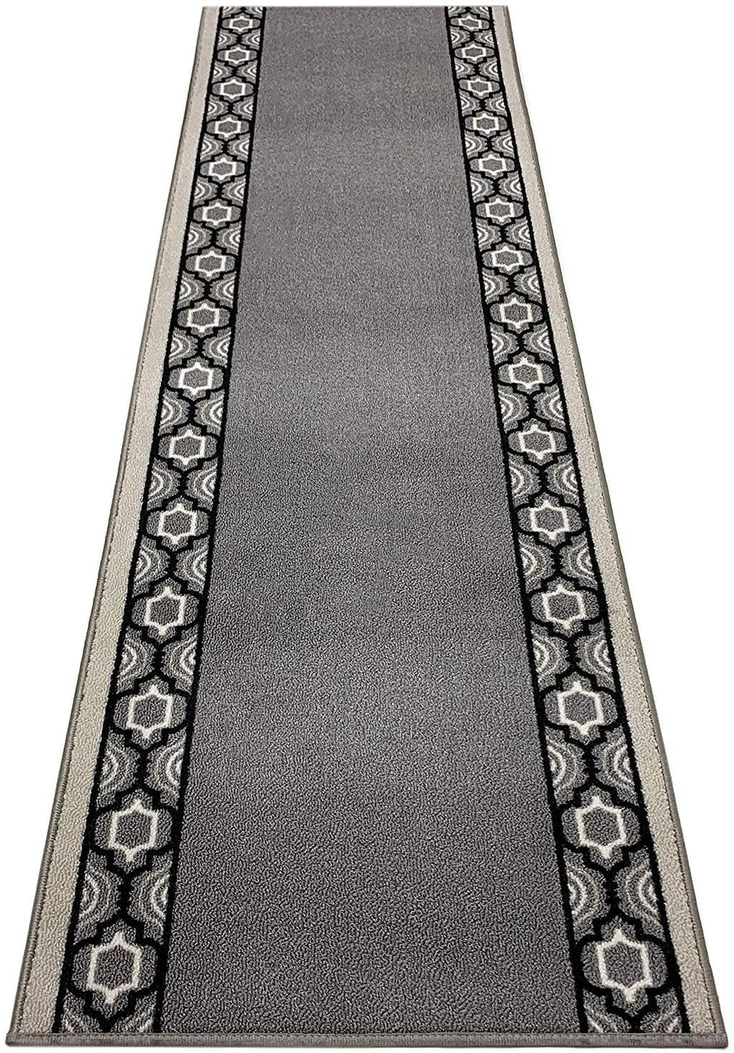 Extra-Long Low Pile Runner Rug Skid Resistant Backing Rug Runner ...