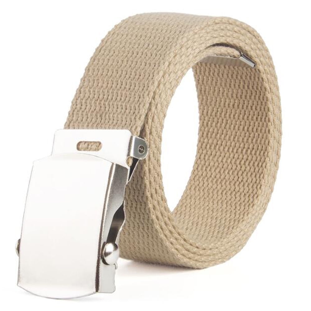 Extra Long Mens Nylon Fabric Ratchet Belts for Men Metal Buckle Free ...