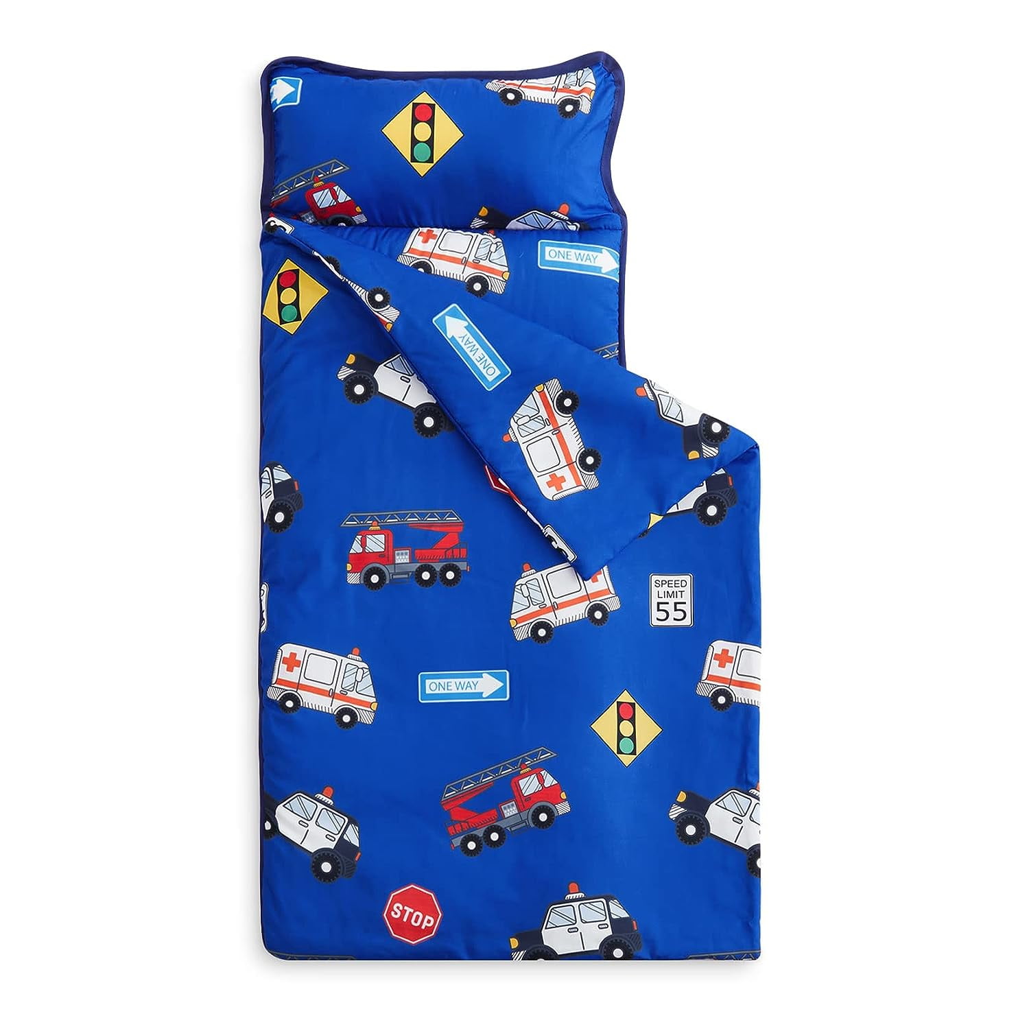 Extra Long Nap Mat with Removable Pillow for Kids Toddler Boys Girls ...