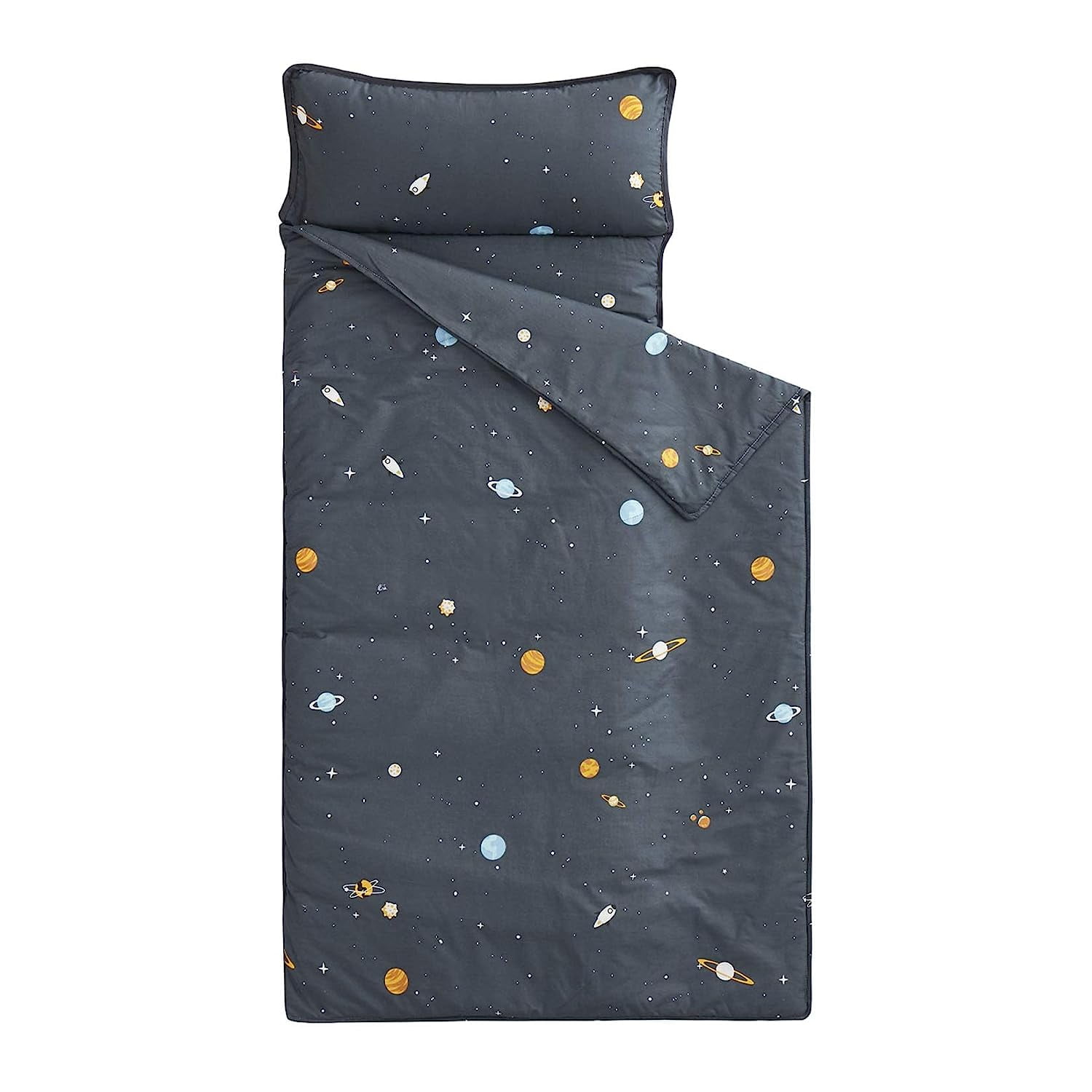 Extra Long Nap Mat with Removable Pillow for Kids Toddler Boys Girls ...