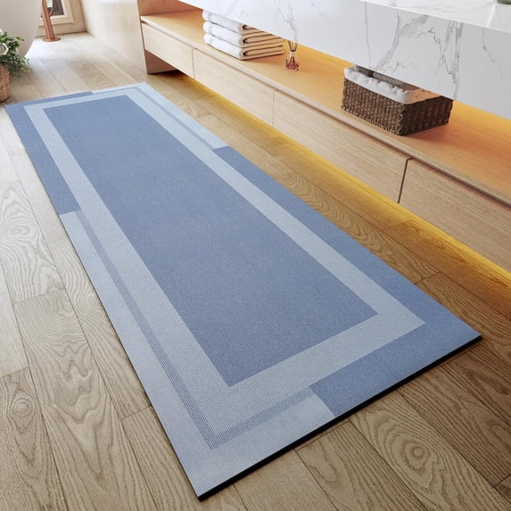 Extra Long Non Slip Bathroom Runner Bath Mat with Rubber Backing Ultra ...