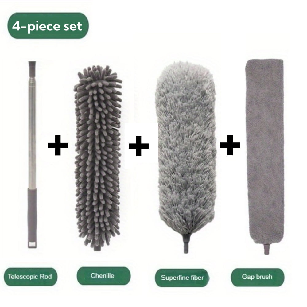 Extra-Long Retractable Duster with Bendable Head Washable Dust Brush ...