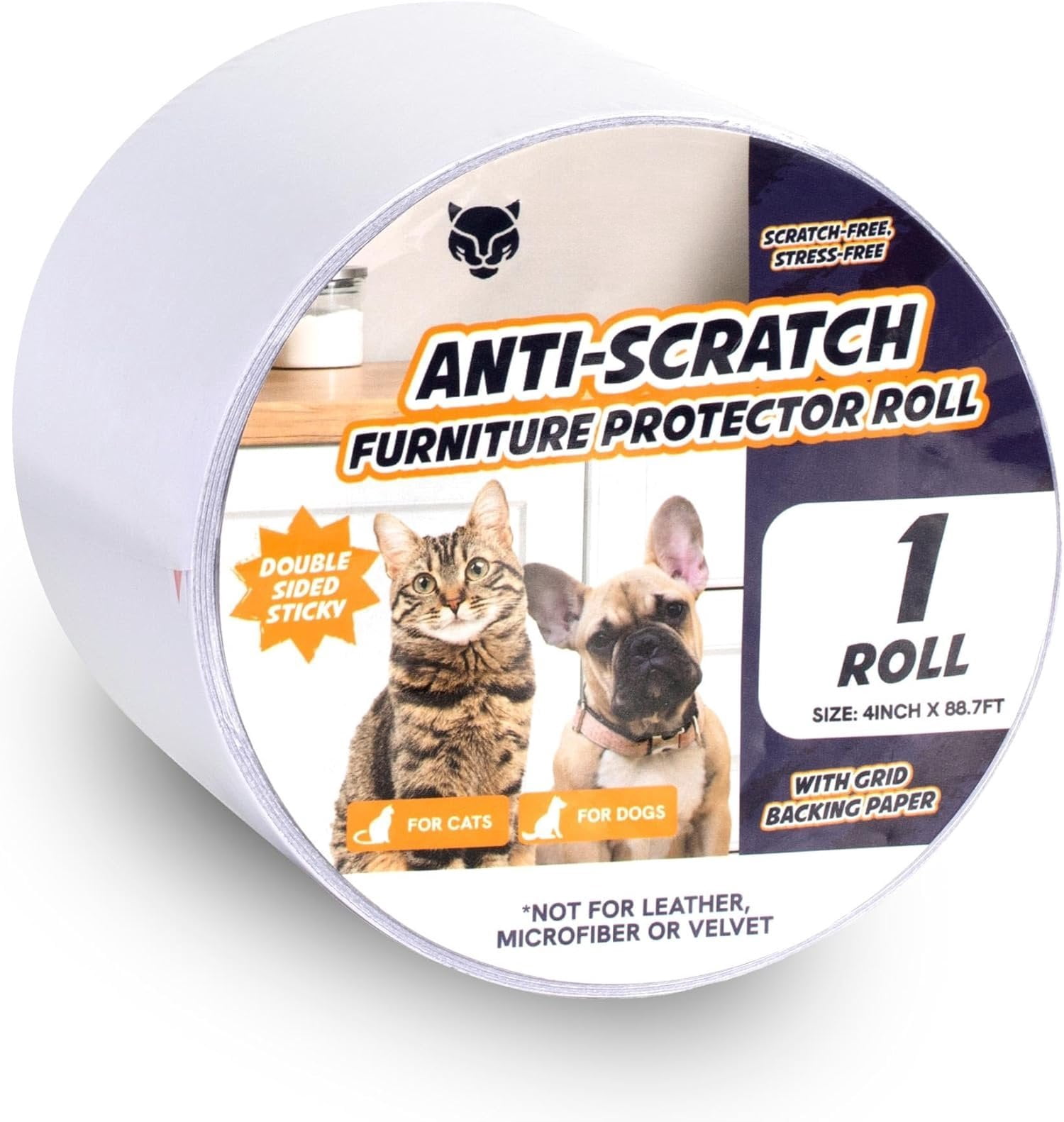 Extra Long Roll Scratch Furniture Protector Tape - Single-Sided Anti ...