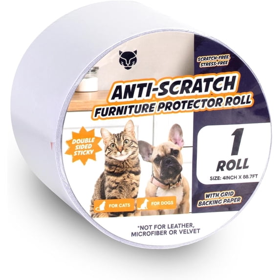 Extra Long Roll Scratch Furniture Protector Tape - Single-Sided Anti ...