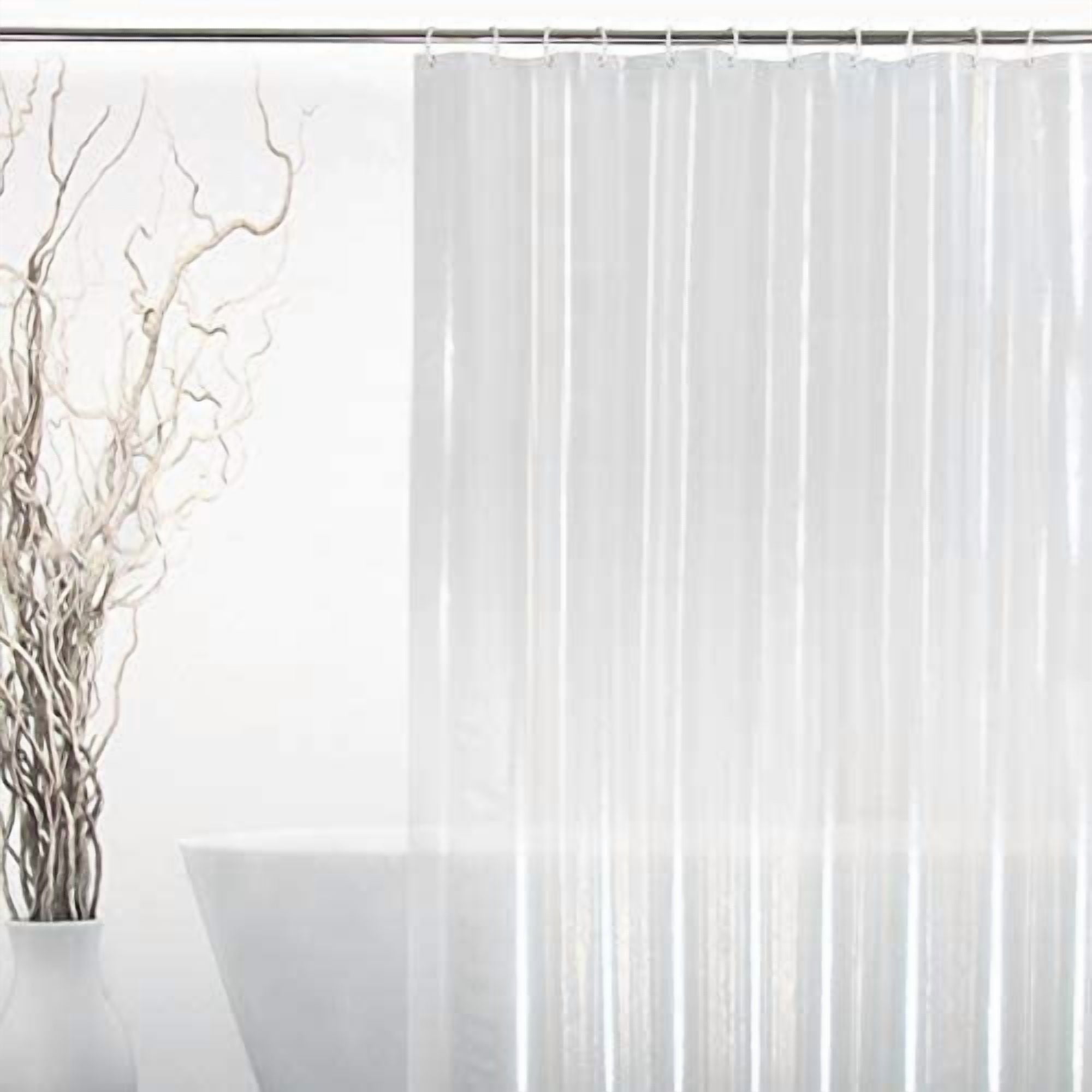 Extra Long Shower Curtain Liner, Waterproof Clear Shower Liner 72 x ...