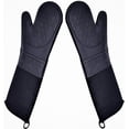 HEETLY 19.5-Inch Extra Long Commercial Oven Mitts, 1 Pair, Heavy Duty ...