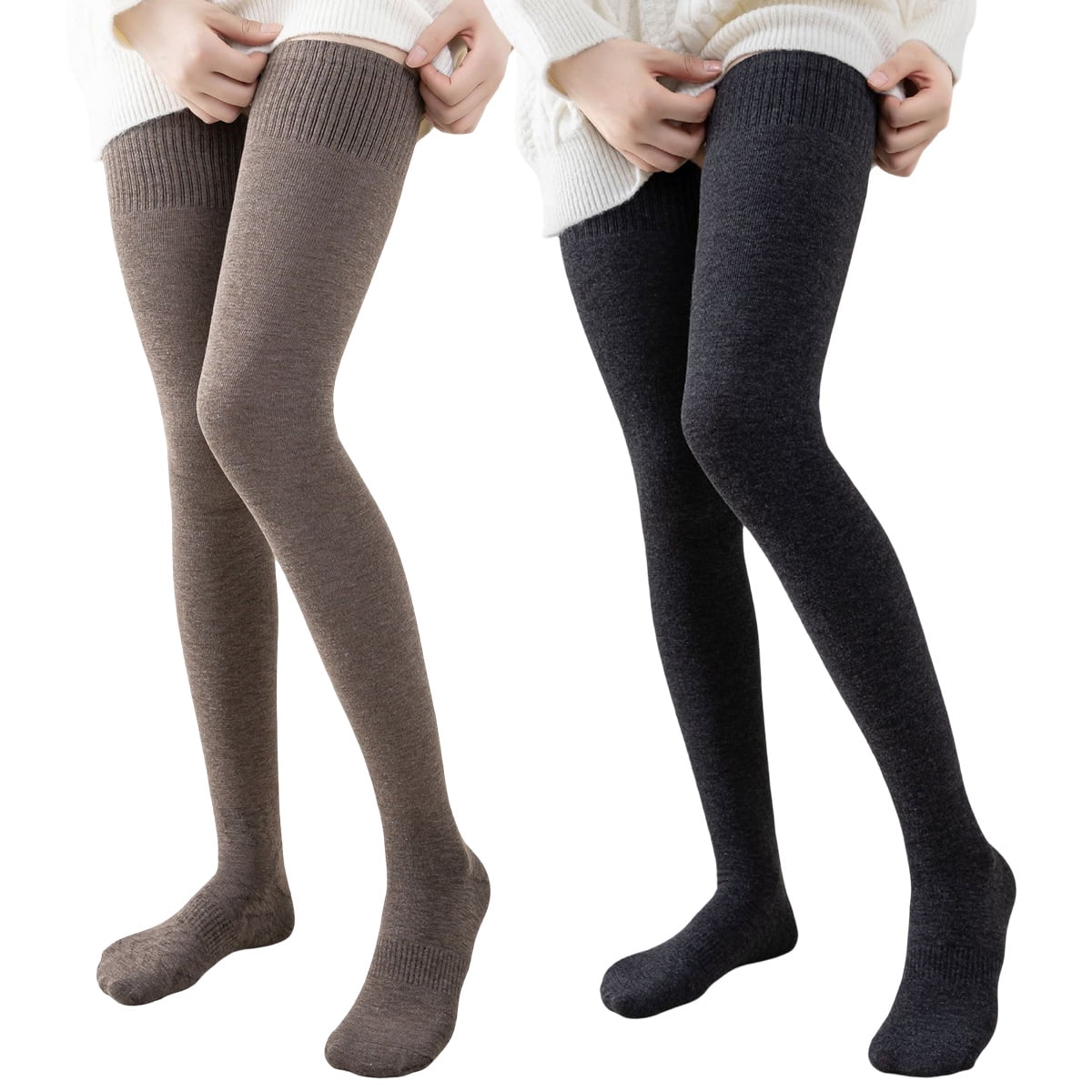 Extra Long Socks Thigh High Cotton Socks Extra Long Knee Boot Stockings ...