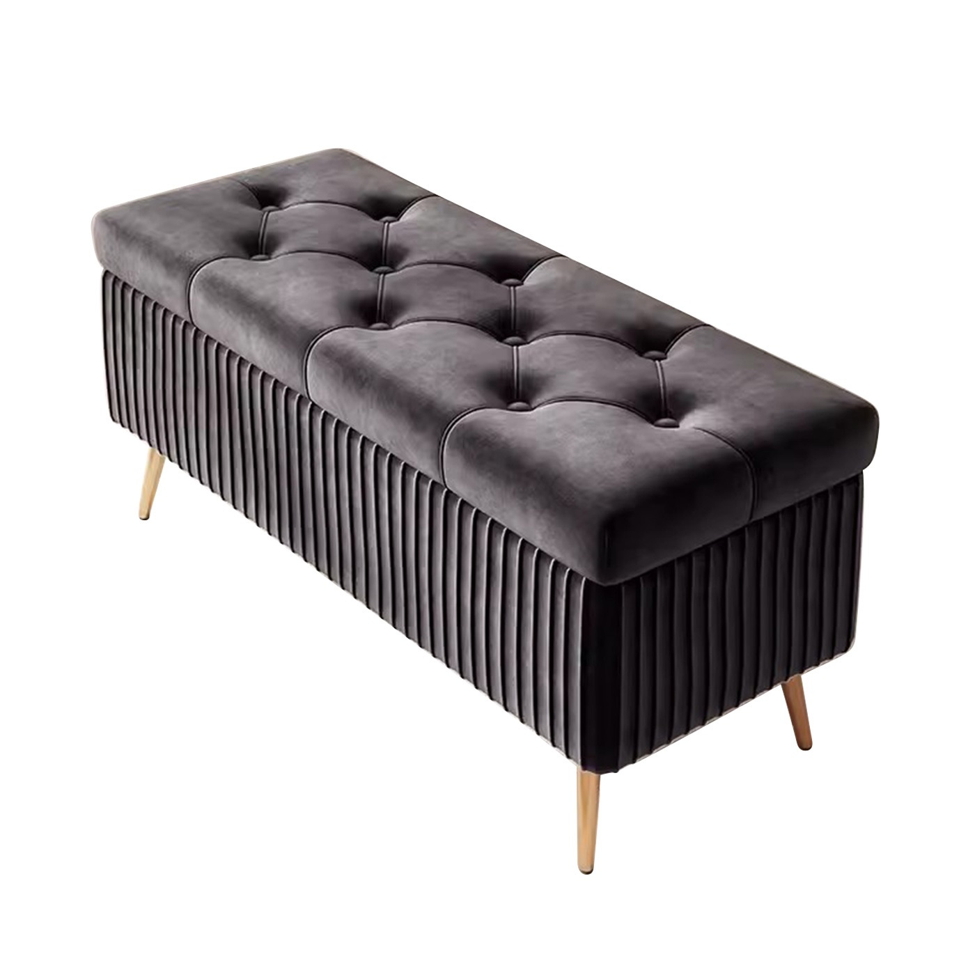 Extra Long Storage Bench Shoe Stool with Storage,Modern Tufted Storage ...