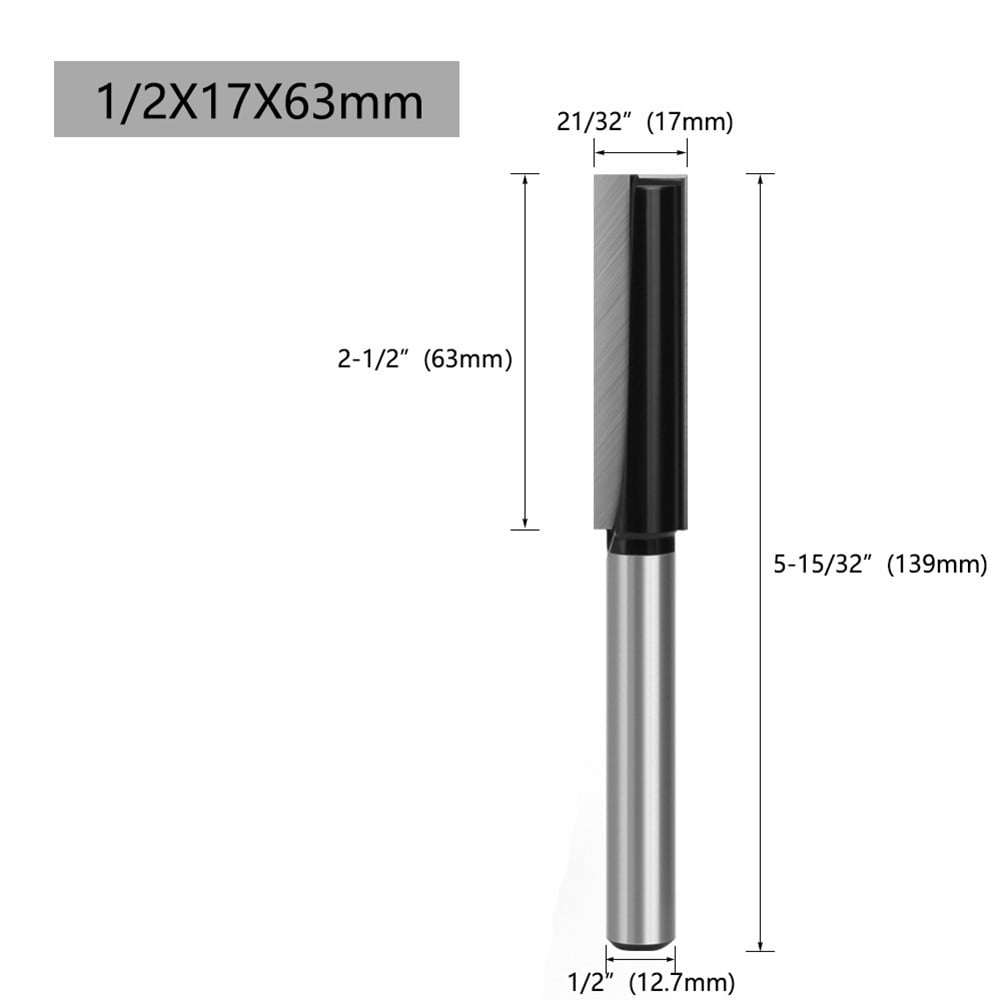 Extra Long Straight Router Bit 1/2inch Shank Milling Cutter for ...