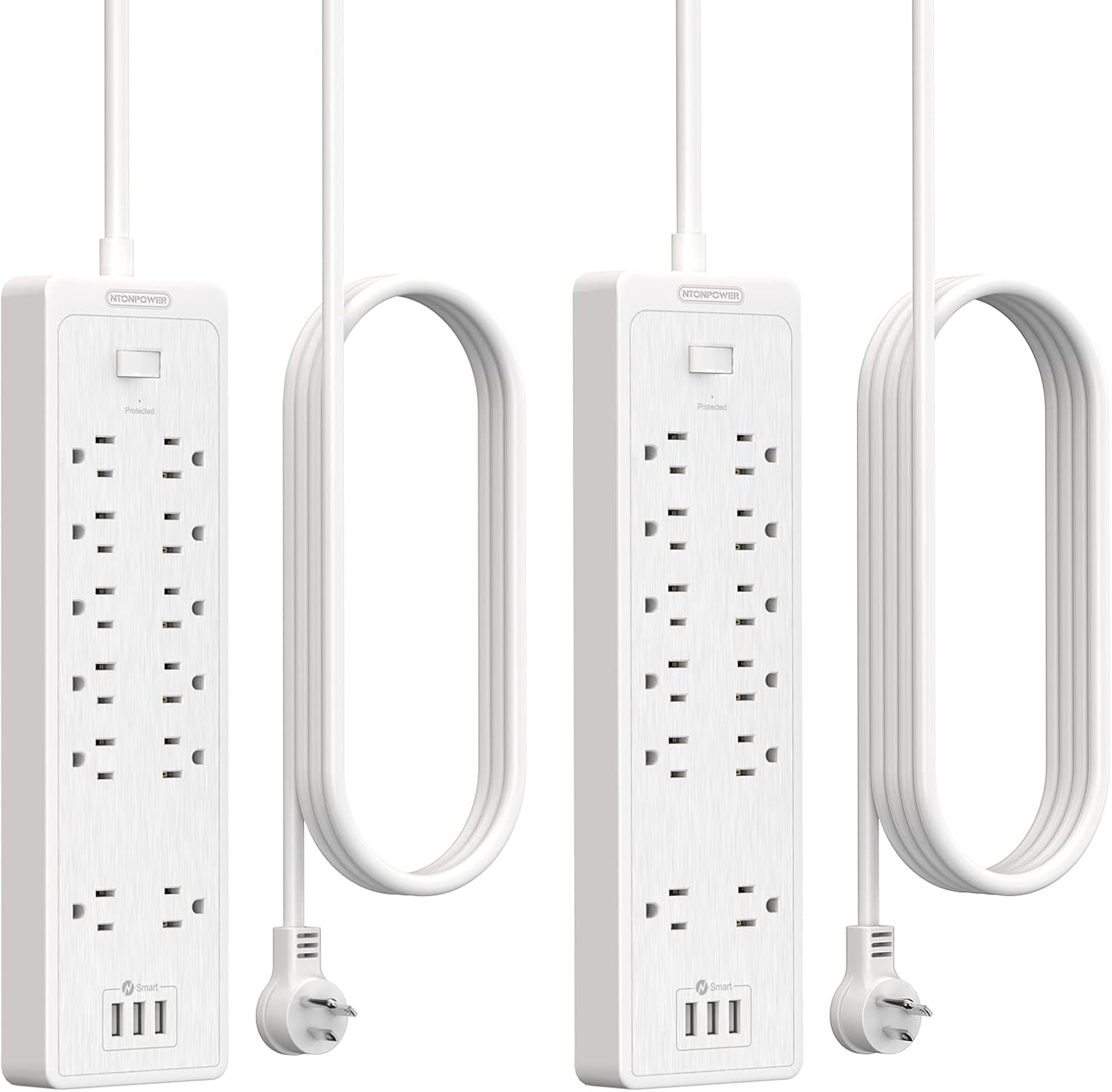 Extra Long Surge Protector Power Strip with USB Ports, Power Strip with ...
