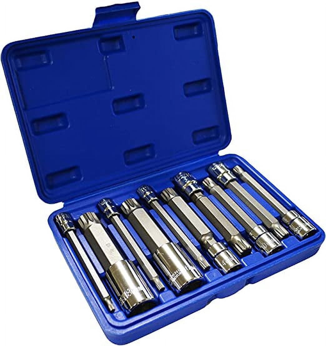 Extra Long Tamper Proof Spline Bit Set (Metric) - Walmart.com