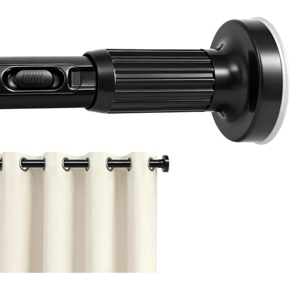 Extra Long Tension Curtain Rod 39-157In (3.3-13Ft), One-Click ...