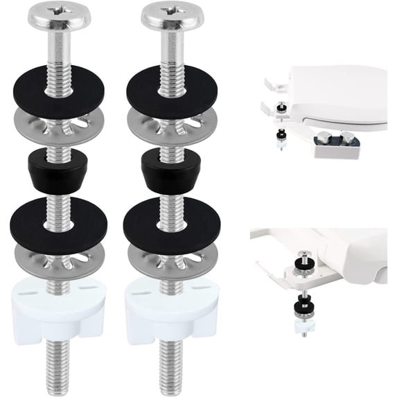 Extra Long Toilet Seat Bolts Fit for Toilet Seat with Bidet, 2PCS 3 ...