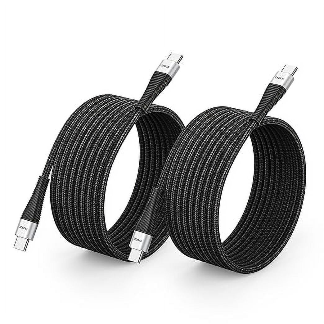 Extra Long USB C to USB C Cable 15FT 2Pack 100W, USB C Charger Cable ...