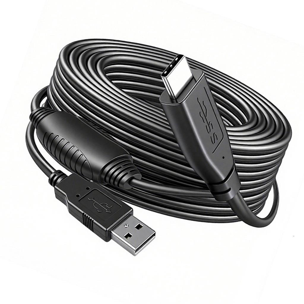 Extra Long USB Type C Connectors Cable PVC Construction Seamless Data ...