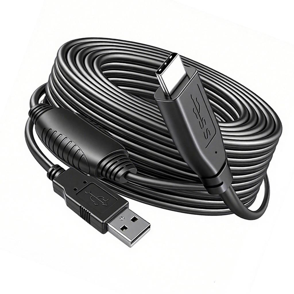 Extra Long USB Type C Connectors Cable PVC Construction Seamless Data ...