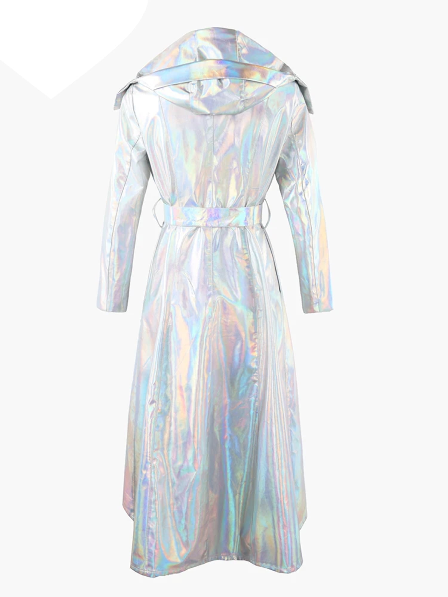 Extra Long Windproof Waterproof Shiny Reflective Silver Holographic ...