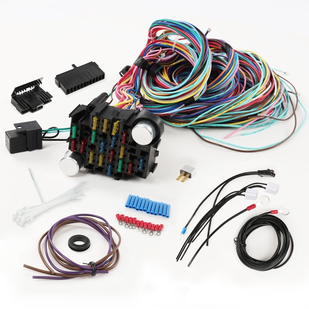 Extra Long Wire 21 Circuit Harness Fit for Chevy Mopar Ford Hotrod ...