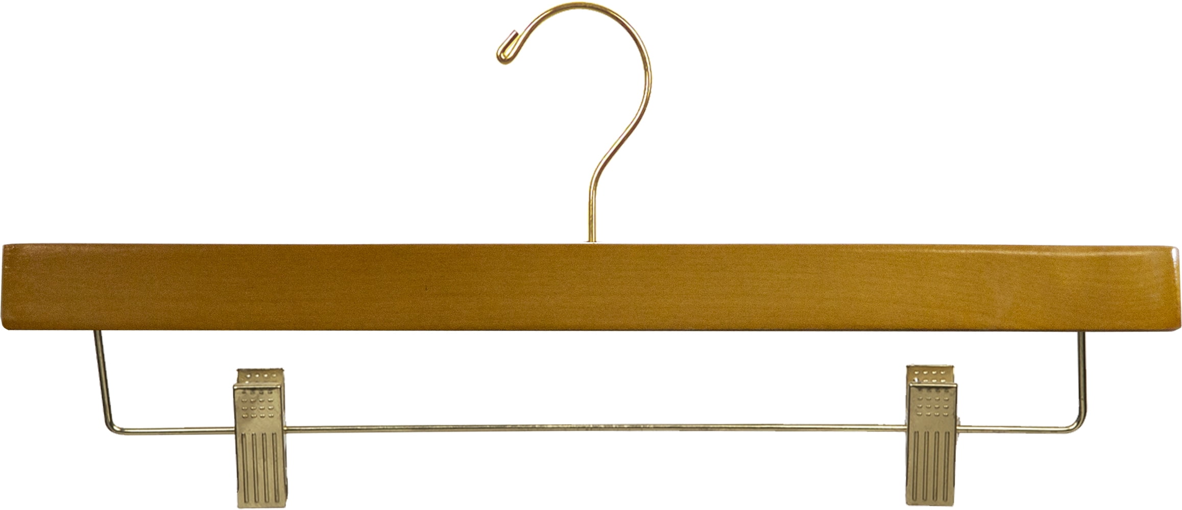 Long Wooden Bottoms Hanger - 16.25 Inch Pant Hanger - Walmart.com