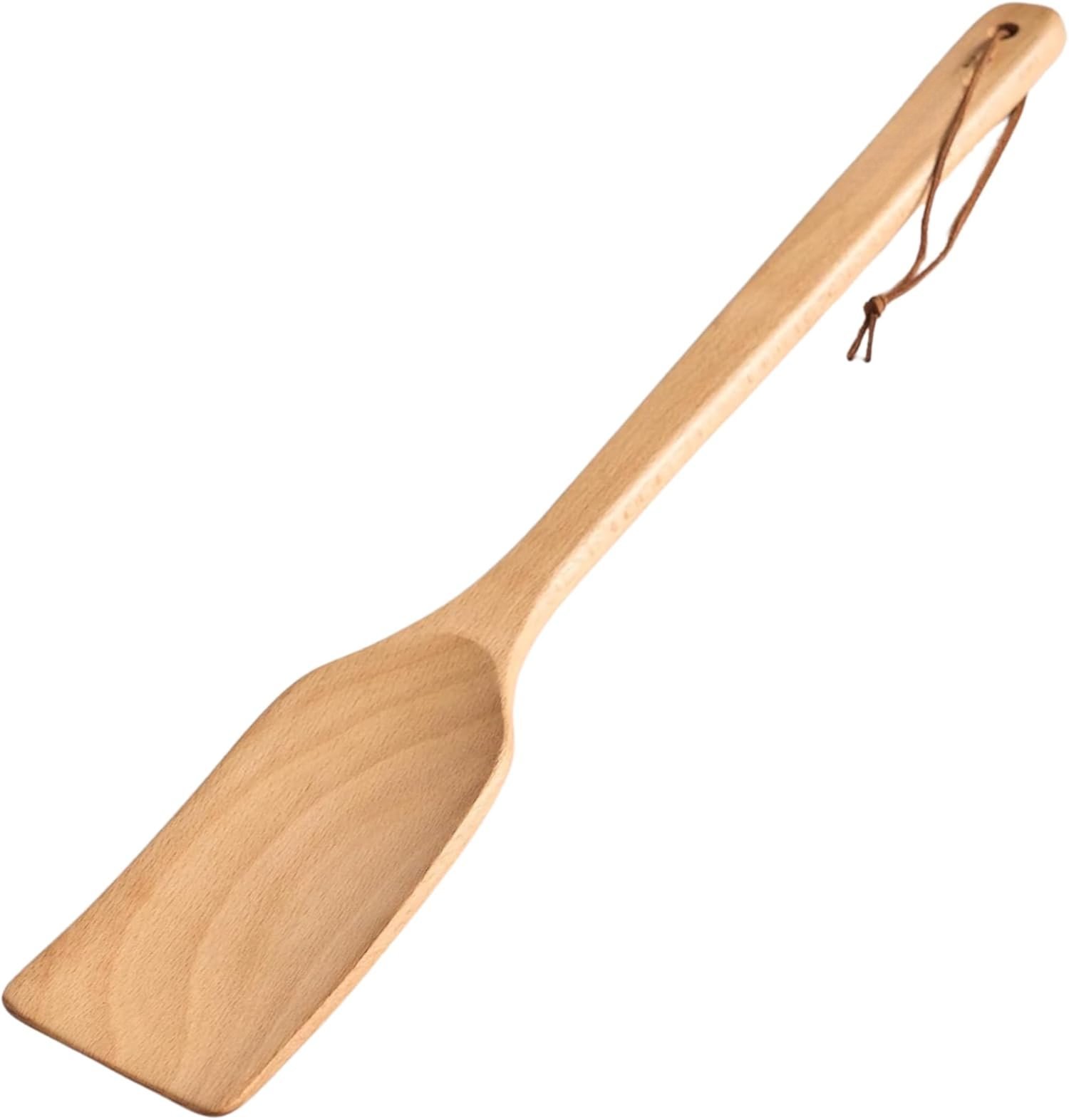Extra Long Wooden Spatula - 18-inch Stir Paddle for Cooking in Big Pots ...