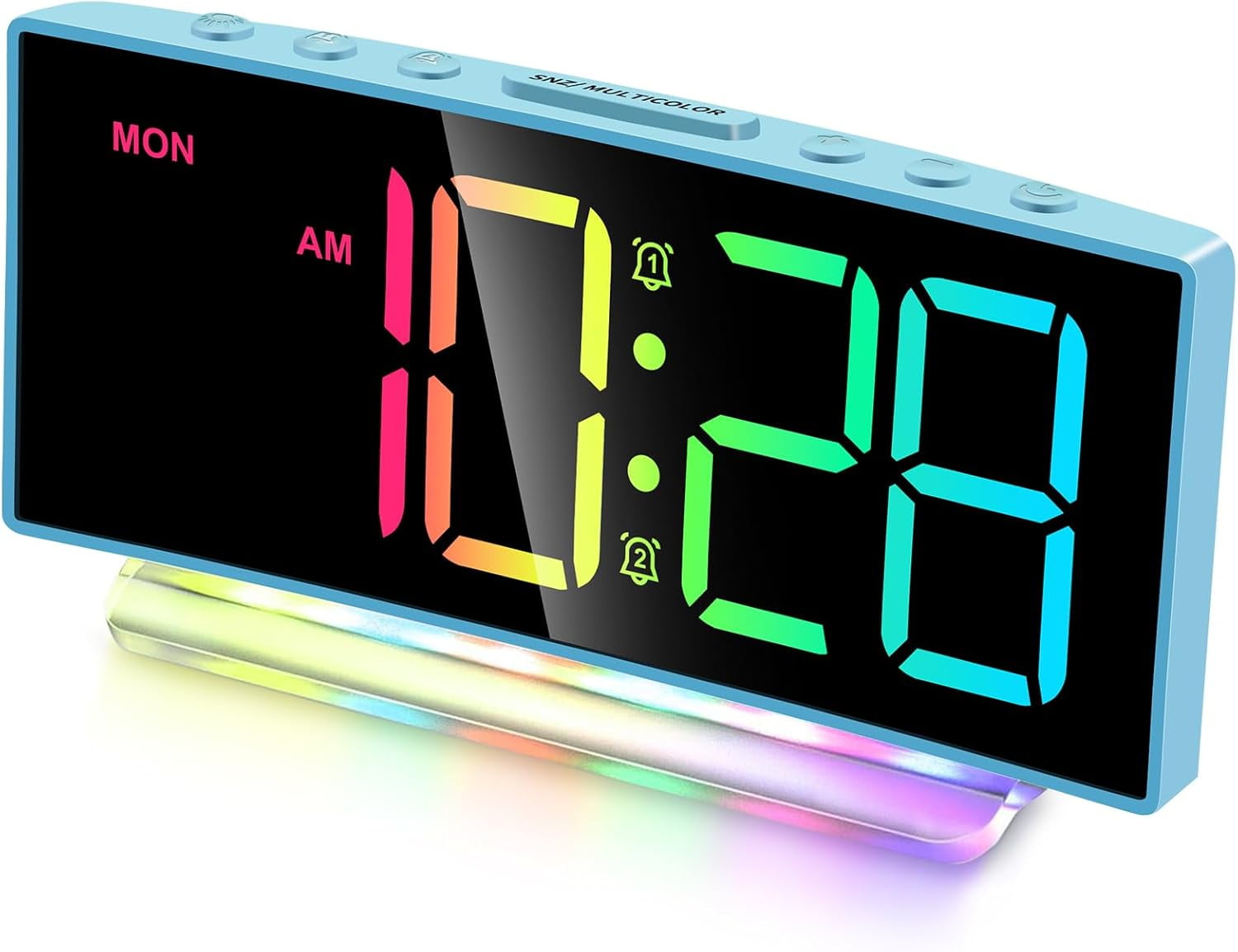 Extra Loud Alarm Clock for Heavy Sleepers Adults,Teens,Kids,Rainbow ...