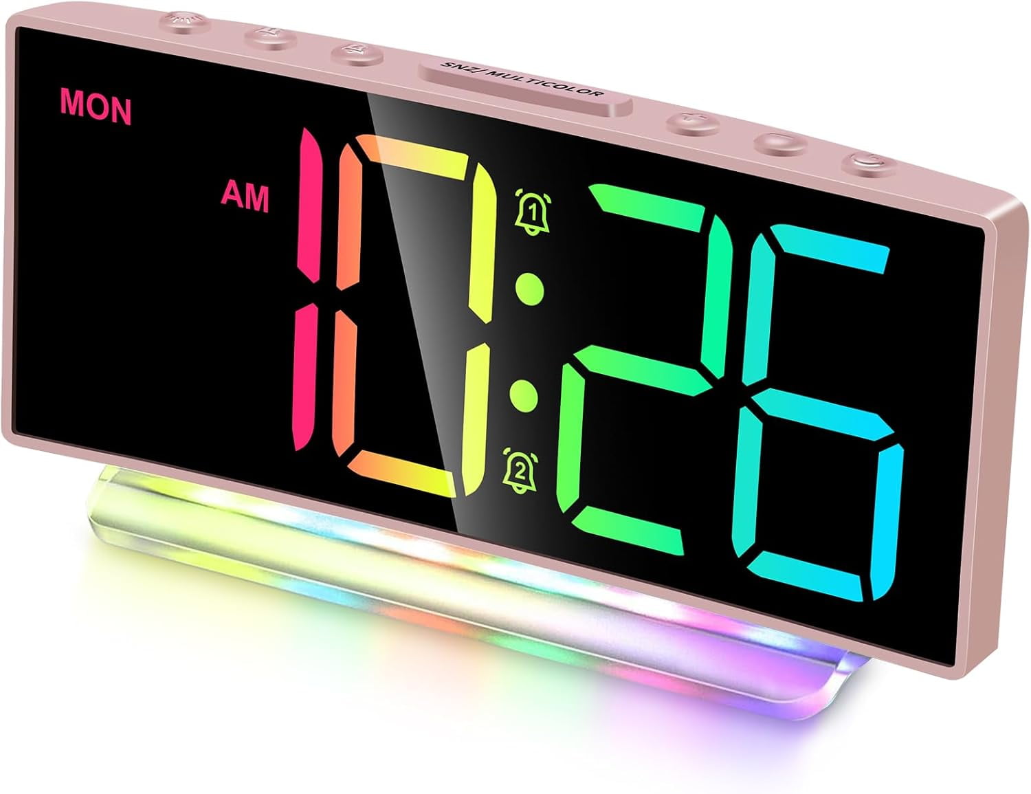 Extra Loud Alarm Clock for Heavy Sleepers Adults,Teens,Kids,Rainbow ...