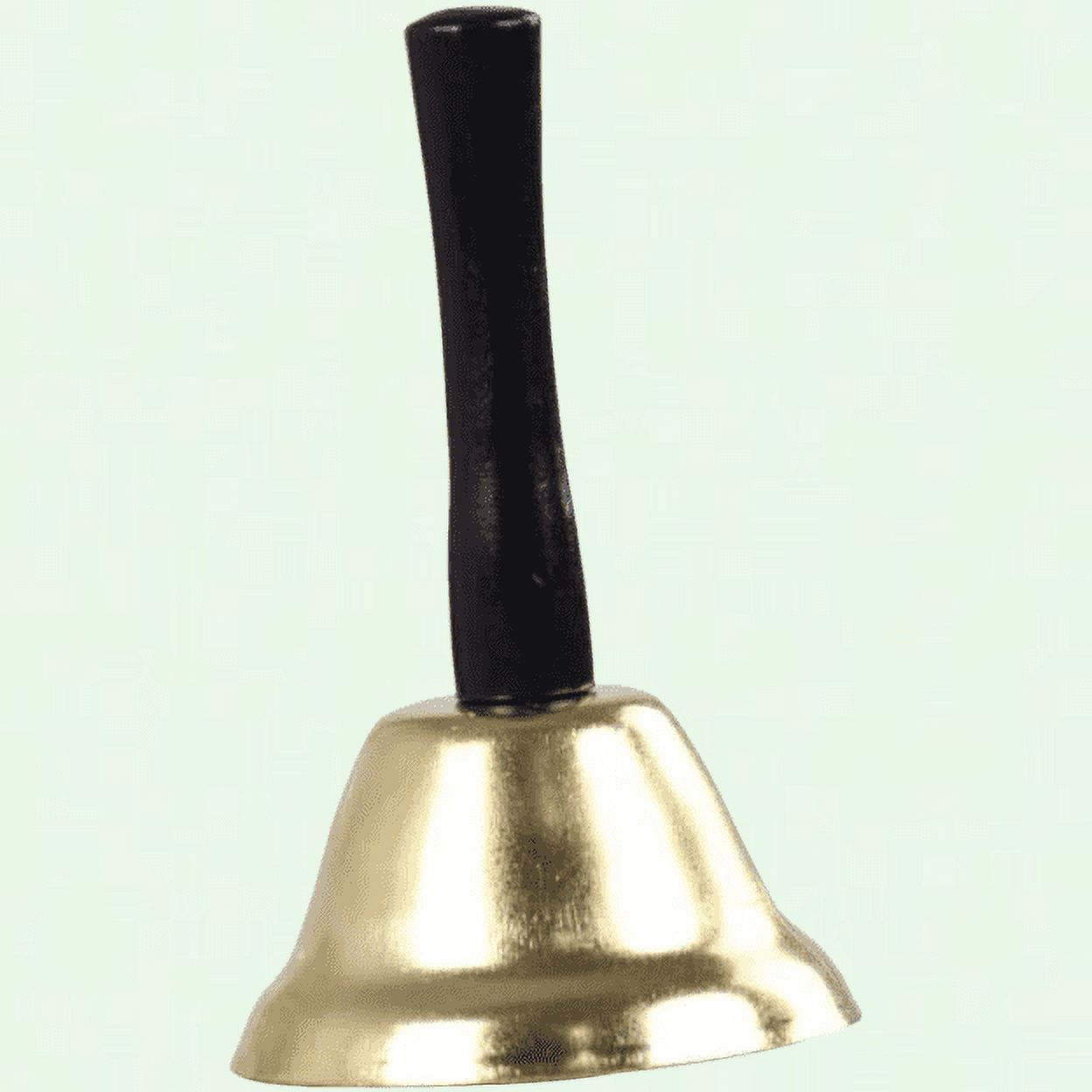 Extra Loud Bell, Solid Brass Call Bell with Wooden Handle - Walmart.com