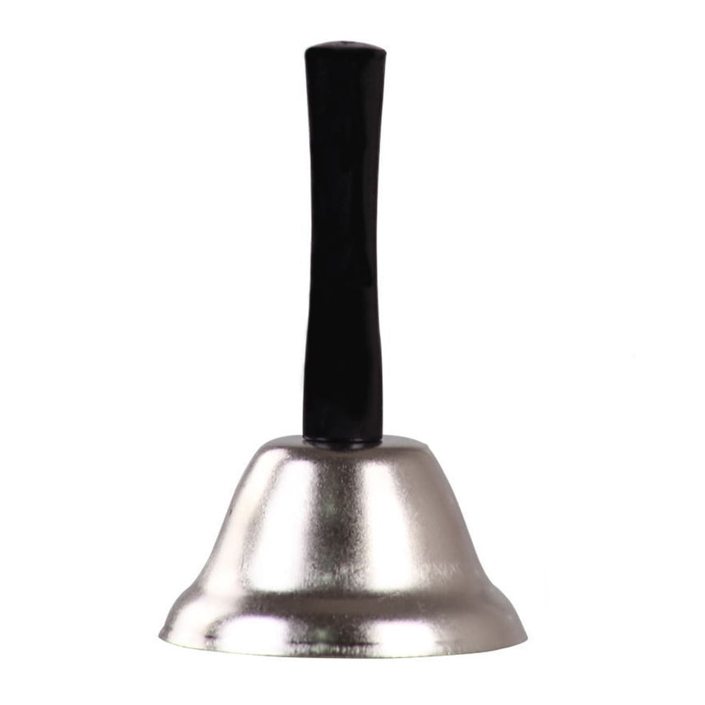 Extra Loud Hand Call Bell Wooden Handle Metal Handheld Bell Ringing ...