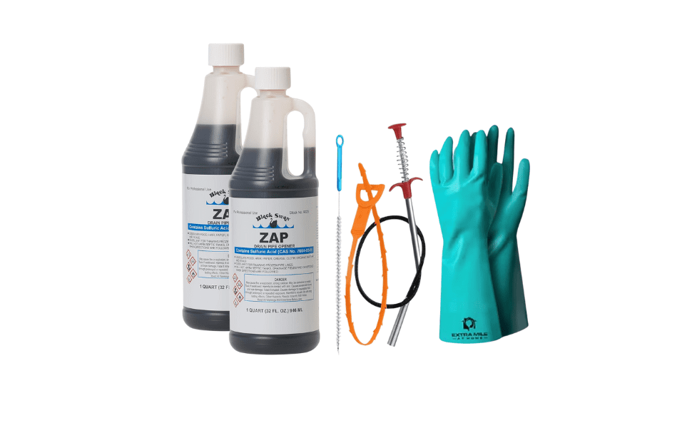 Extra Mile at Home Ultimate Drain Rescue Kit, 2 Pack Black Swan 32 oz ...