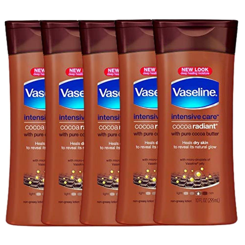 Vaseline Intensive Care Cocoa Butter Deep Conditioning Lotion 5-Packs ...