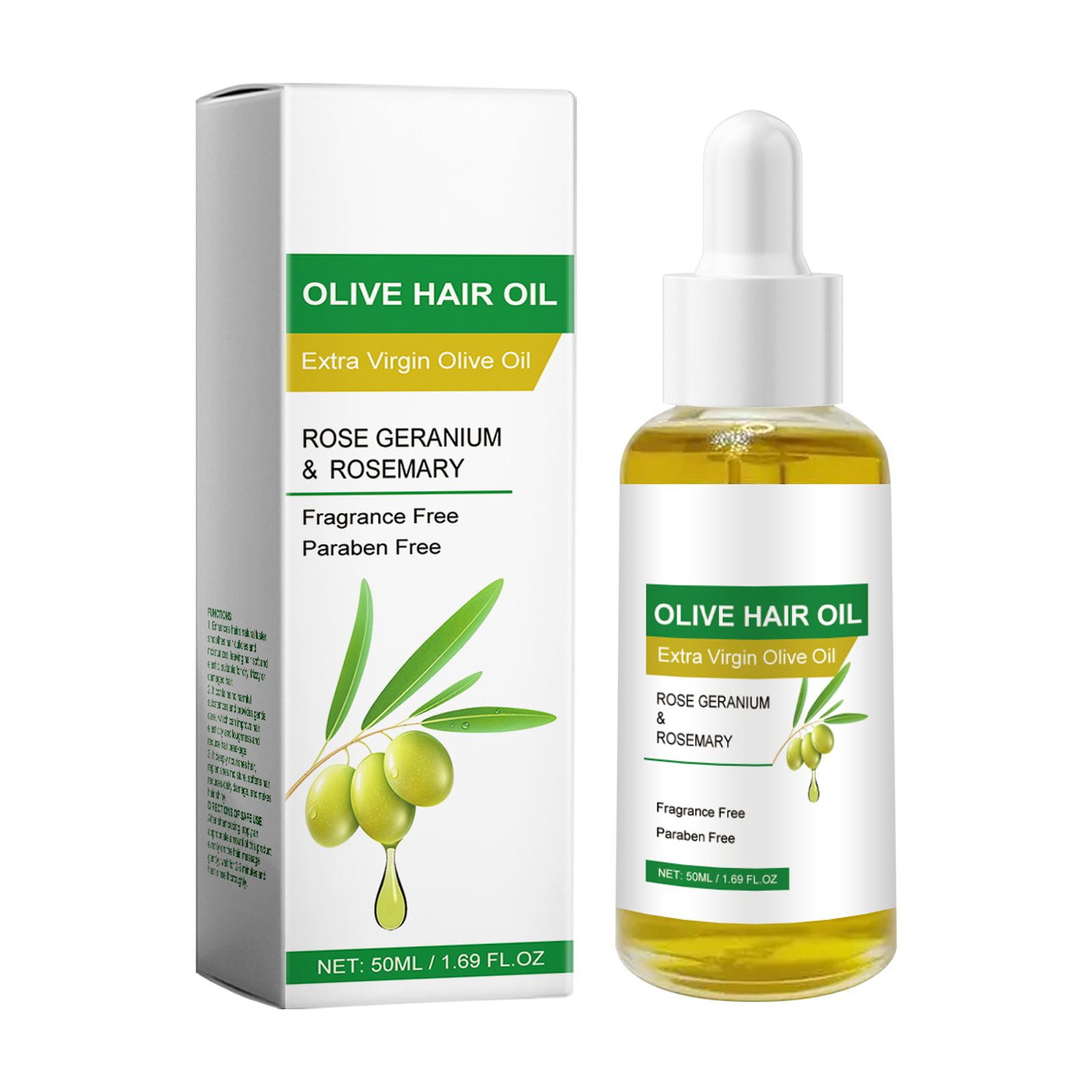 Extra Olive Hair Oil with Rose Geranium Rosemary for Nourishing,Frizz ...