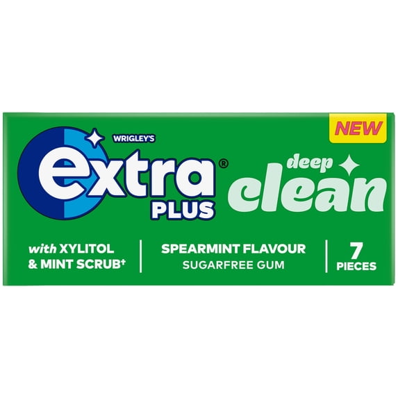 Extra Plus Deep Clean Sugarfree Chewing Gum 7 Pieces, Imported from ...