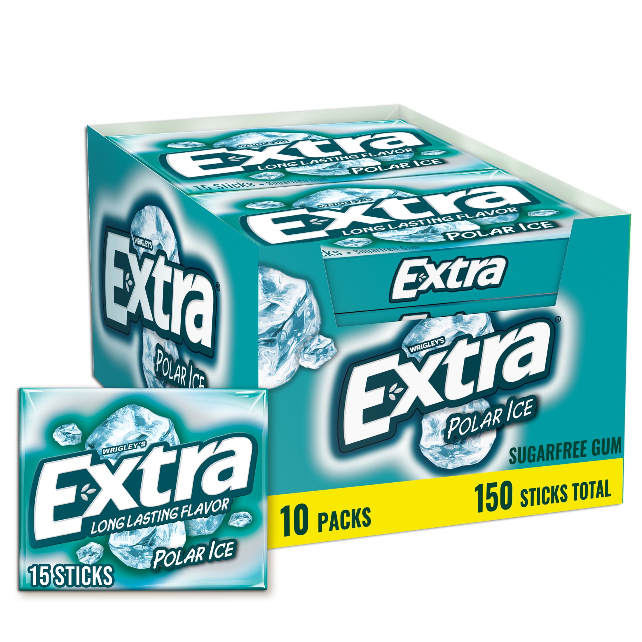 Extra Polar Ice Sugar-free Chewing Gum - 10 Pack - Walmart.com
