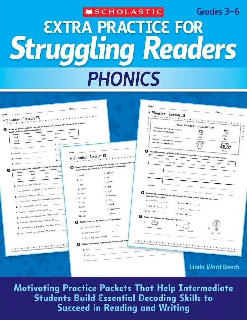 Extra Practice for Struggling Readers Phonics, Grades 3-6, (Paperback ...