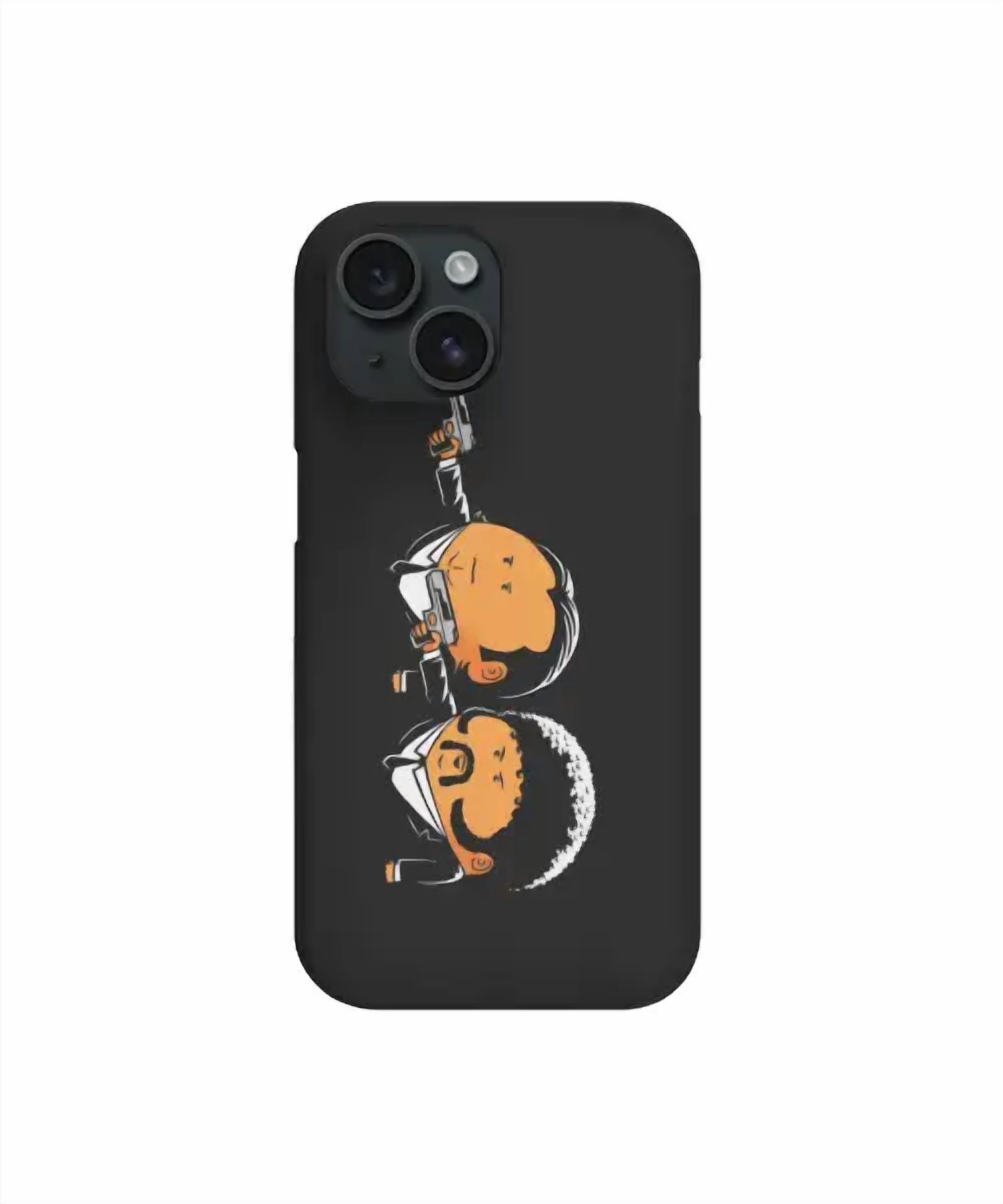 Extra Pulp (Black) Funny Orange Juice Phone Case for iPhone 11-17 All ...